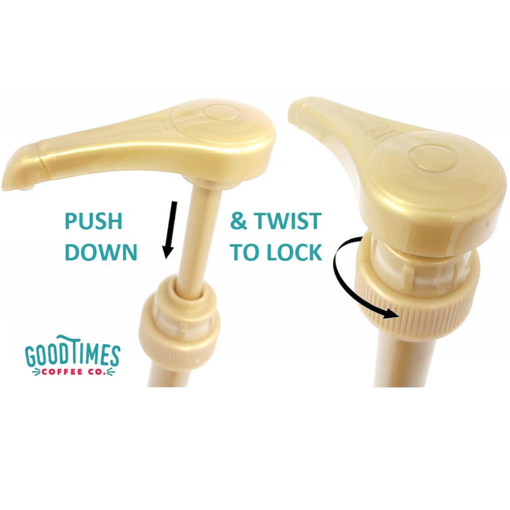 White Coffee Syrup Pumps for Monin 750ml Glass Bottles – Good Times ...